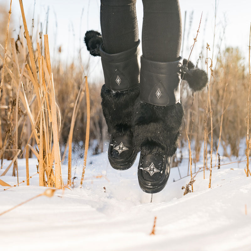 Waterproof Snowy Owl Leather Mukluk - Manitobah Mukluks