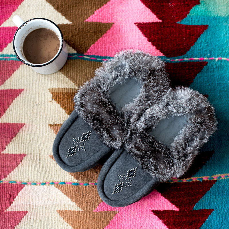 Tipi Suede Moccasin Slippers Manitobah