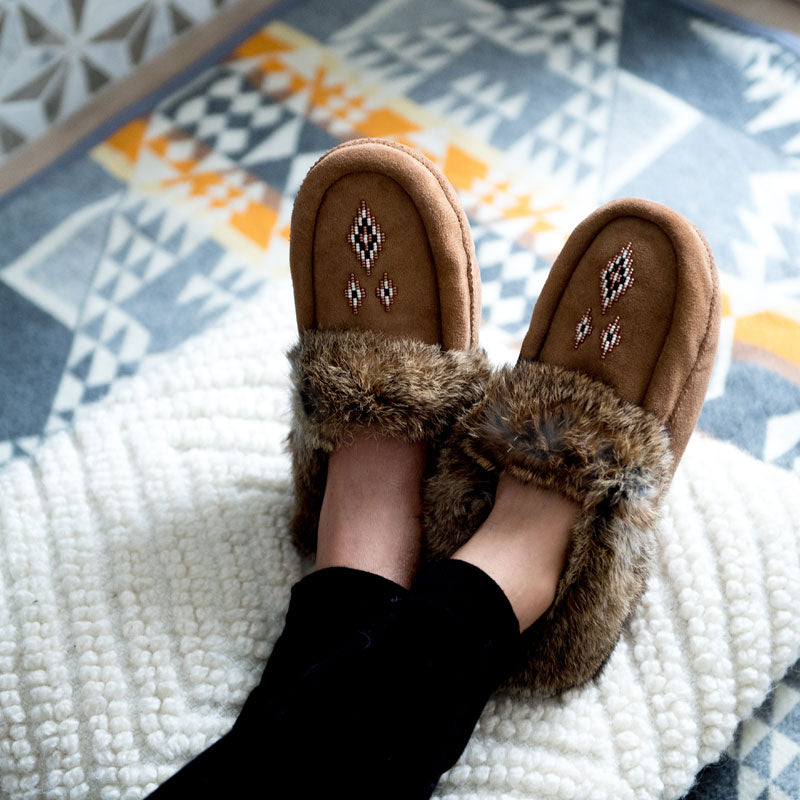 Tipi Suede Moccasin Slippers Manitobah